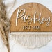 Round Last Name Sign, Wedding Name Sign, Boho Wedding Sign, Macrame ...