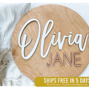 Nursery Name Sign - Etsy