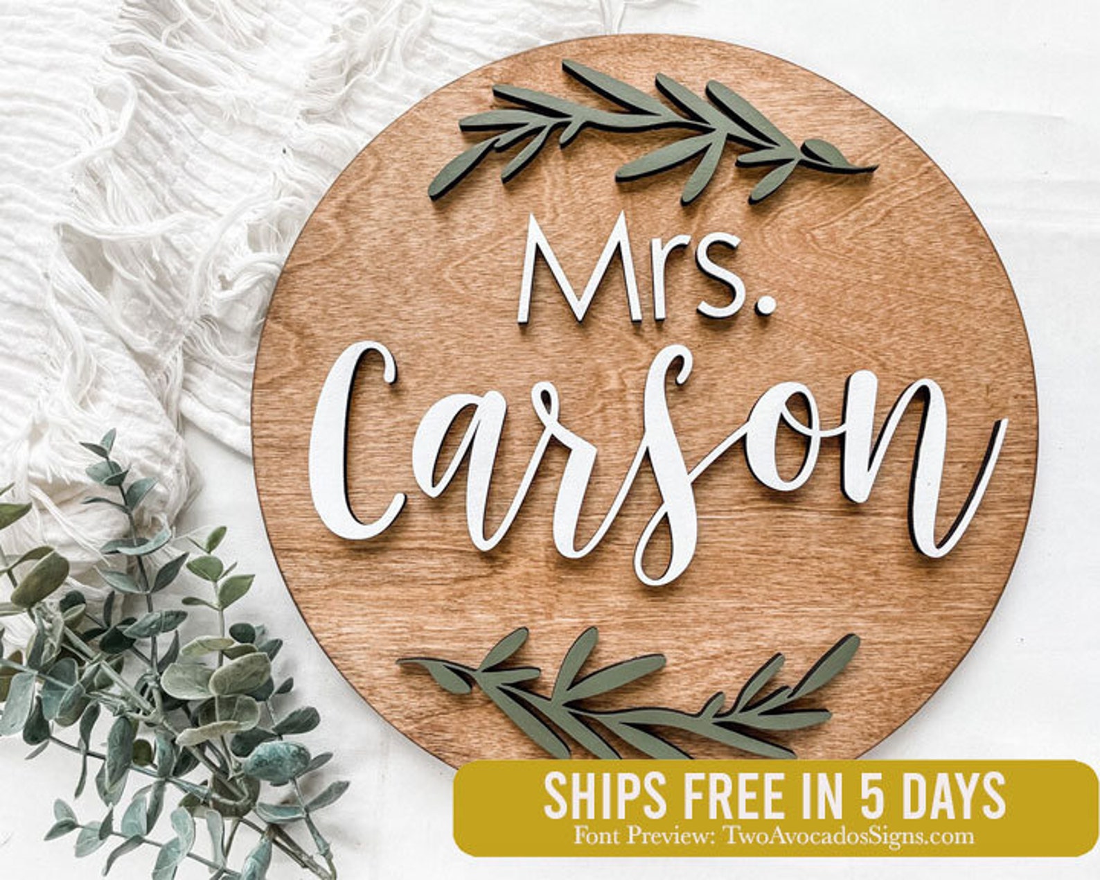 Teacher Name Sign Teacher Appreciation Gift Round Teacher - Etsy