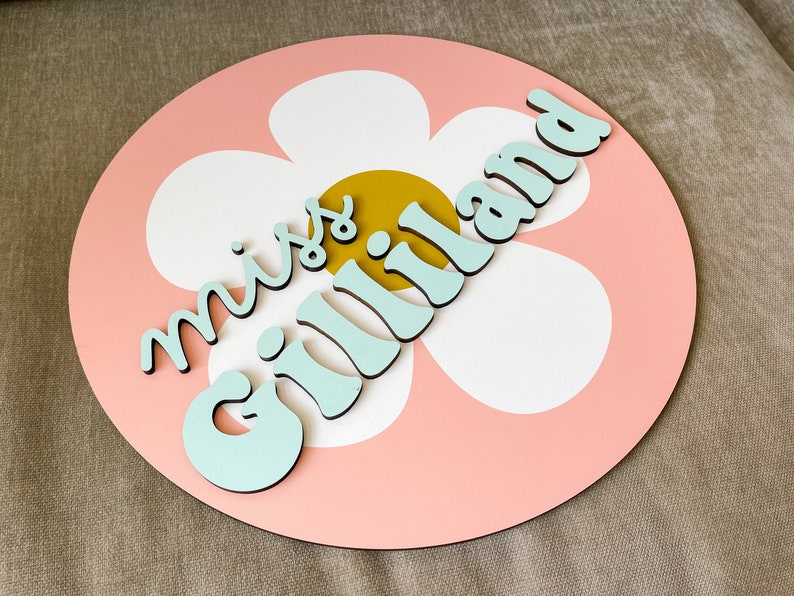 Teacher Name Sign Teacher Appreciation Gift Round Teacher - Etsy
