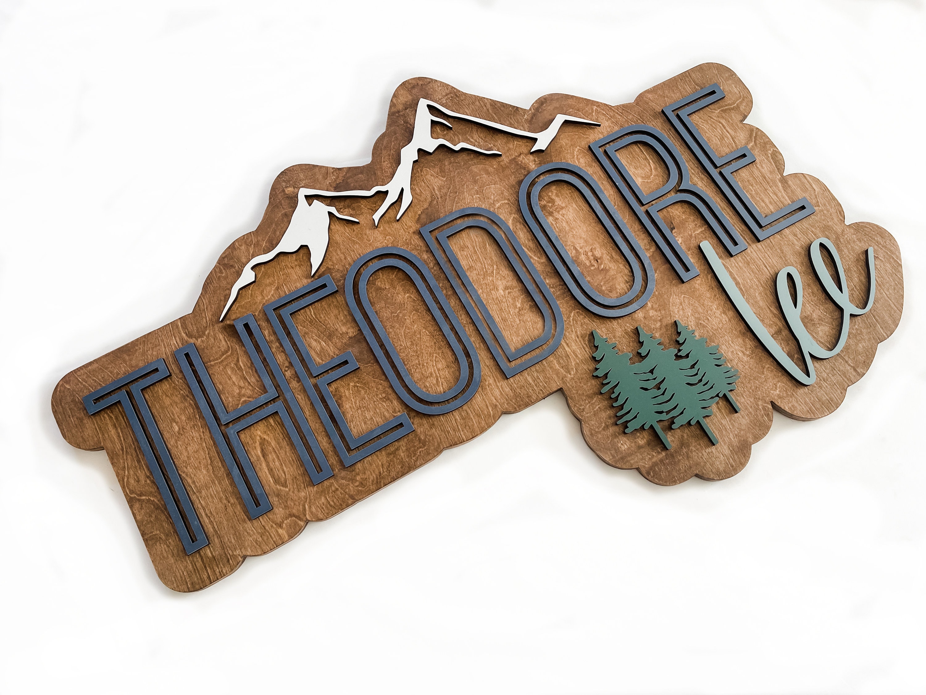 Safari Name Sign, Large Wood Name Sign, Nursery Name Sign, Sibling ...