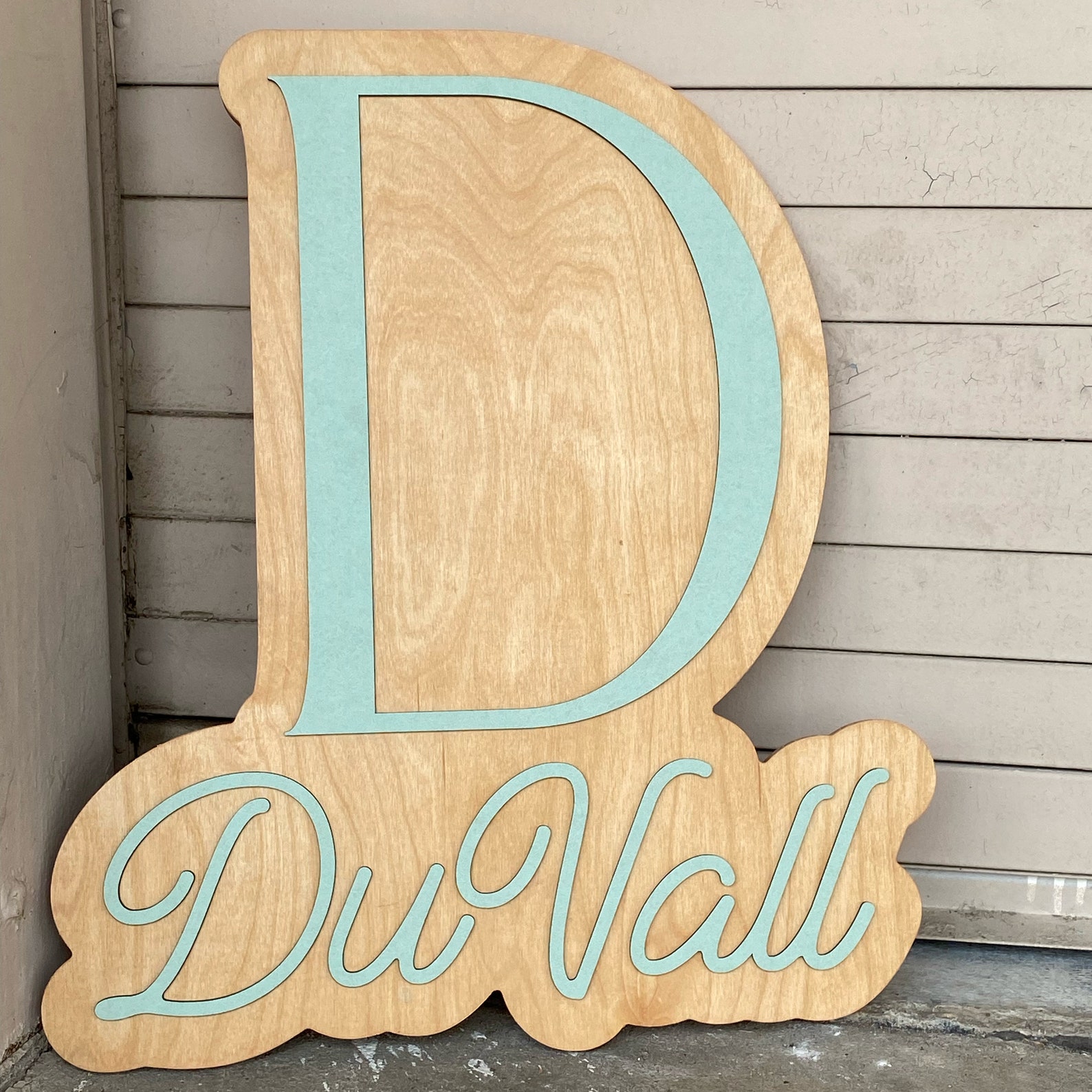 Large Wood Pattern Name Sign, Nursery Name Sign, Above Crib Cut Out ...
