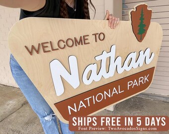 National Park 3D Wood Sign - Etsy