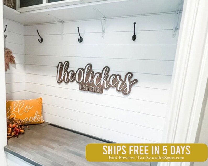 Large Last Name Sign Cut Out Last Name Sign Wedding Name - Etsy