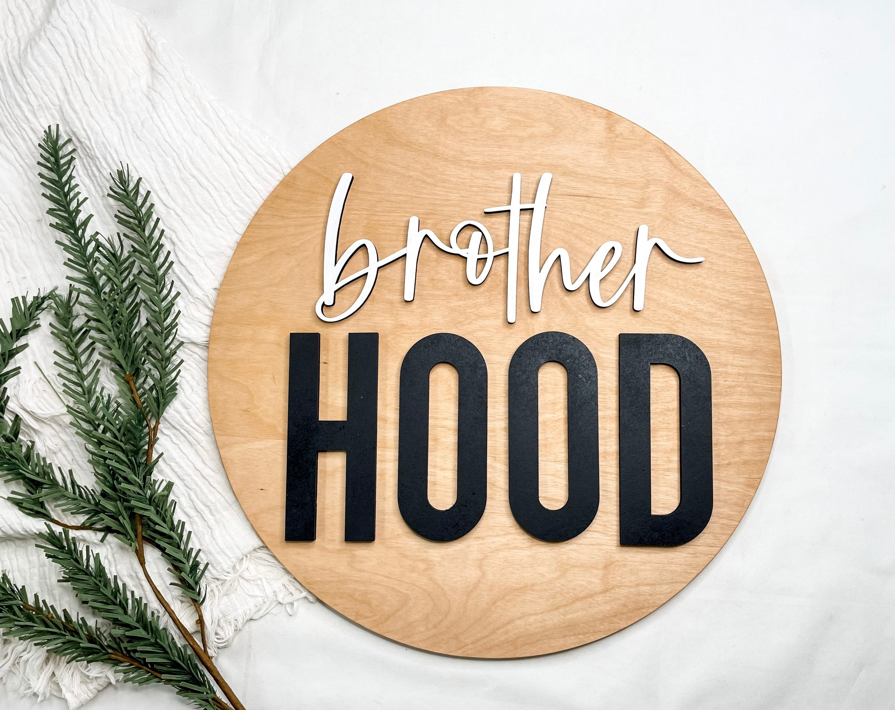 Brotherhood Sign Boys Shared Room Boy Nursery Boy Nursery - Etsy