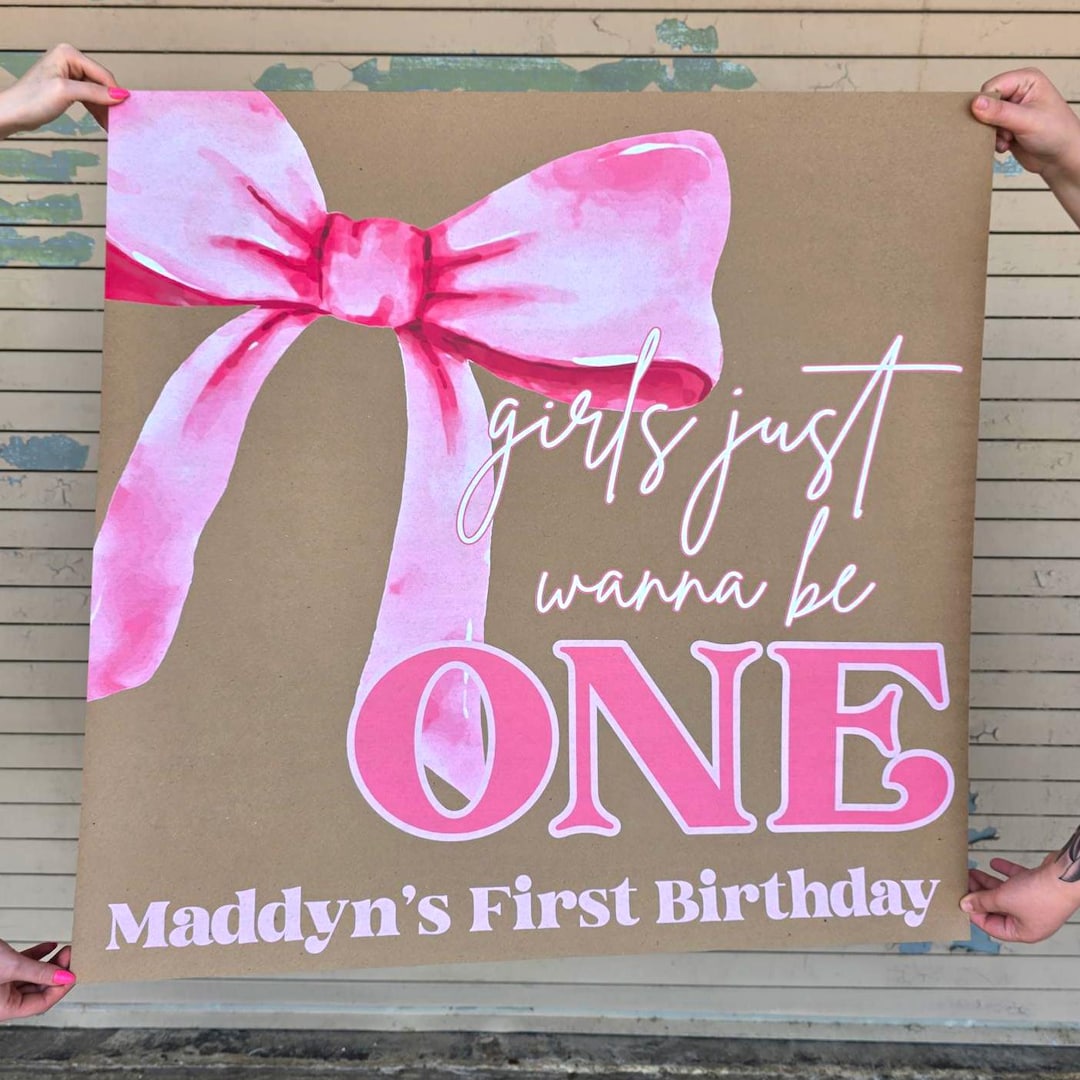 Custom Banner, Printed Butcher Paper Banner, Personalized Party Decor ...