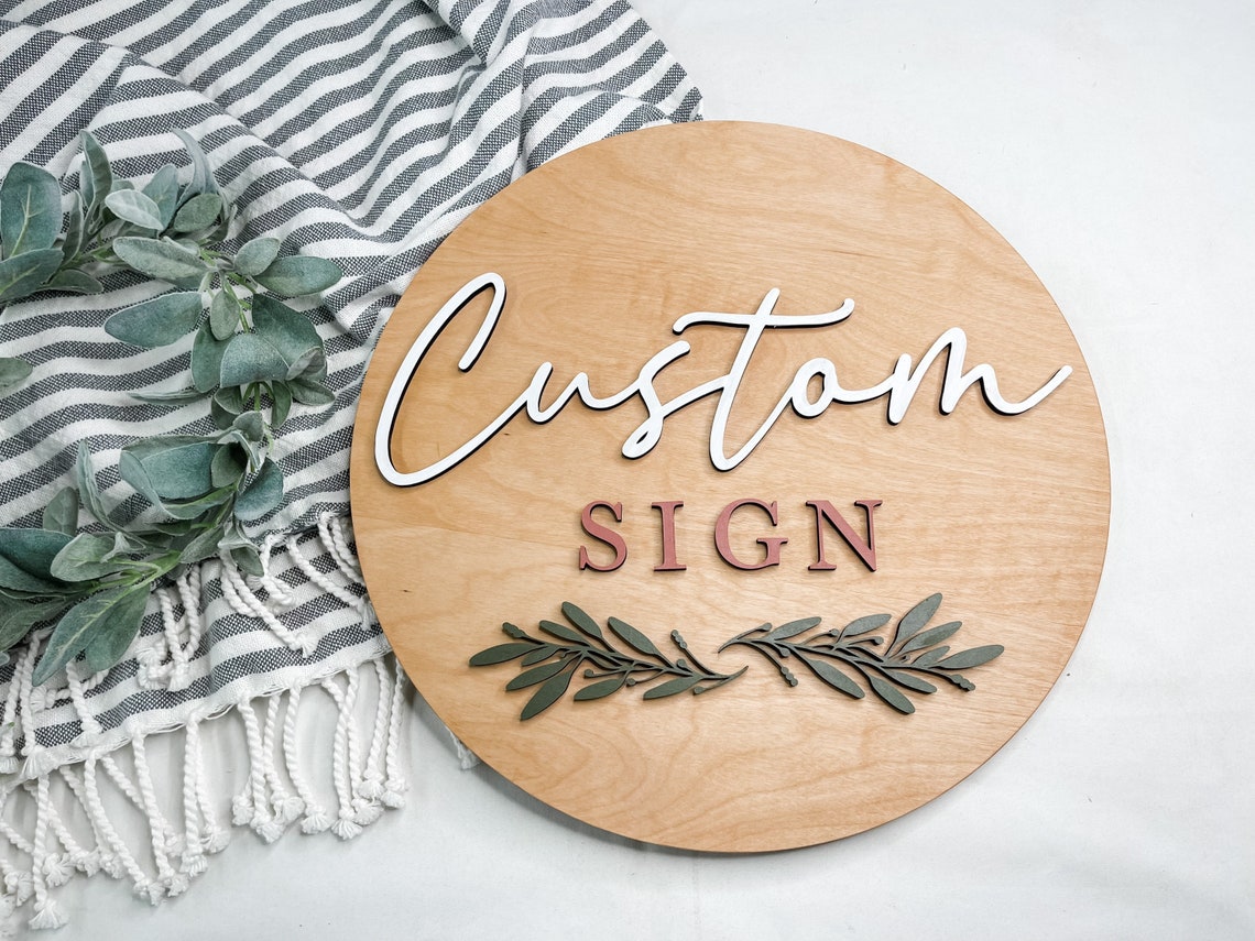 Custom Sign Logo Sign Business Sign Custom Quote Sign - Etsy