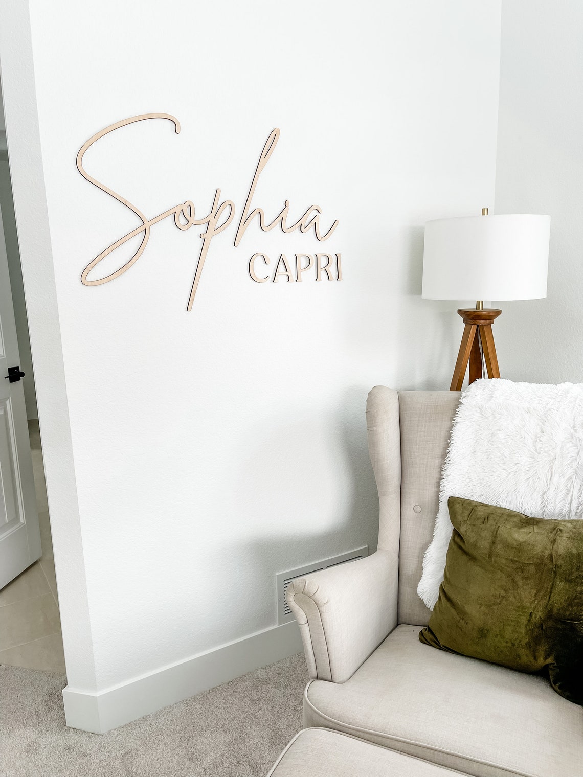 Stacked Name Sign Cutout / Nursery Name Sign / Baby Name Sign - Etsy