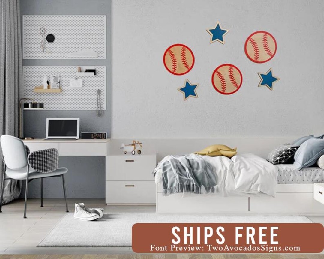 Baseball Wall Decor, Baseball Wall Accessory, Baseball Sign, Baseball ...
