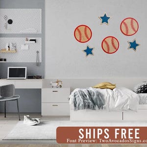 Baseball Wall Decor, Baseball Wall Accessory, Baseball Sign, Baseball ...