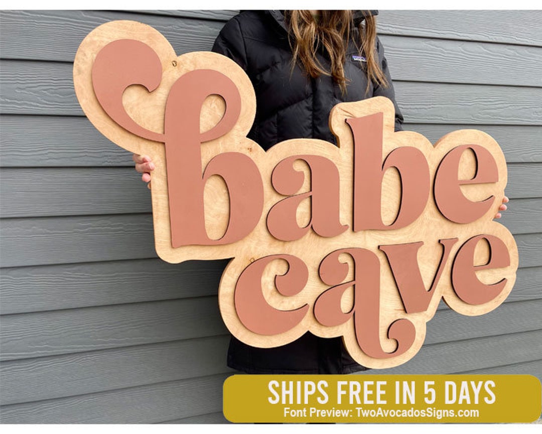 Babe Cave Sign, Girls Room Sign, Nursery Sign, Nursery Decor, Girl Nursery Sign - Etsy