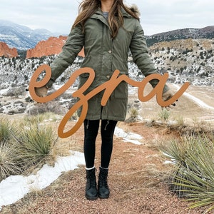 Custom Wood Name Sign Cutout, Baby Name Sign, Above the Crib Sign ...