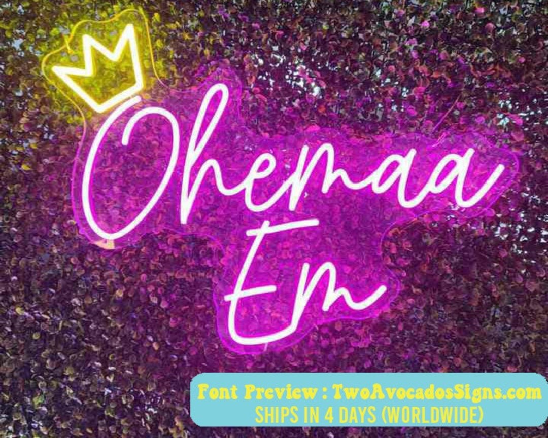 Custom Neon Name Sign, Where the Wild Neon Sign, Kids Neon Name Sign ...