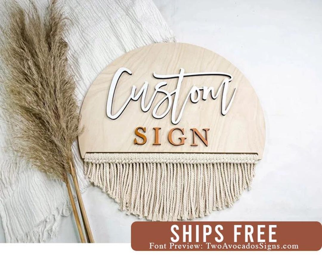 Custom Sign, Logo Sign, Business Sign, Custom Quote Sign, Personalized ...