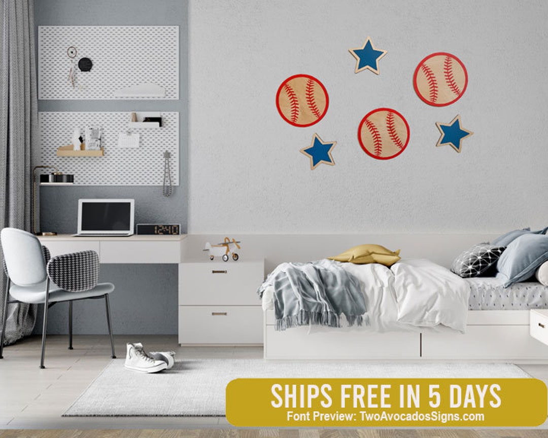 Baseball Wall Decor, Baseball Wall Accessory, Baseball Sign, Baseball ...