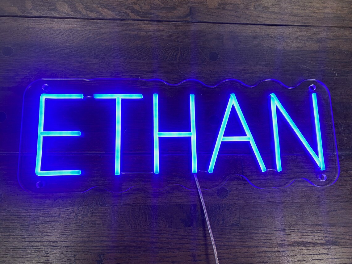 Name Neon Sign, Custom Neon, Teen Neon Name Sign, Kids Neon Name Sign ...
