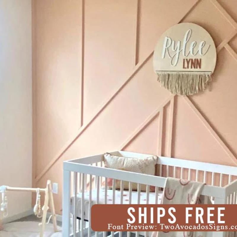 Macrame Custom Wood Sign - Etsy