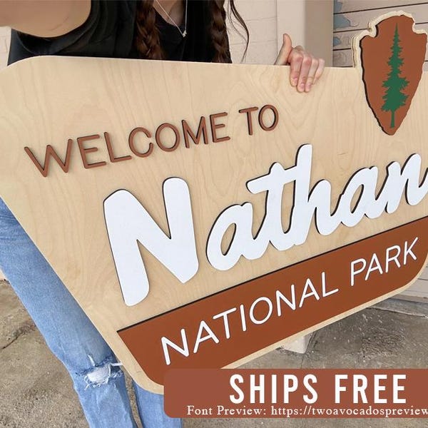 Custom National Park Sign - Etsy