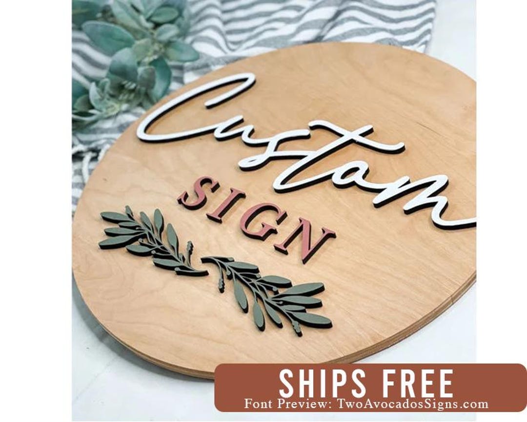 Custom Sign, Logo Sign, Business Sign, Custom Quote Sign, Personalized ...