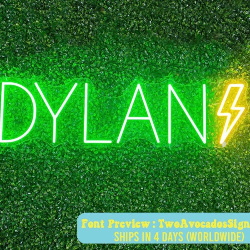 Neon Name Sign - Etsy