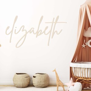 Custom Wood Name Sign Cutout / Name Cut Out / Baby Name Sign / | Etsy