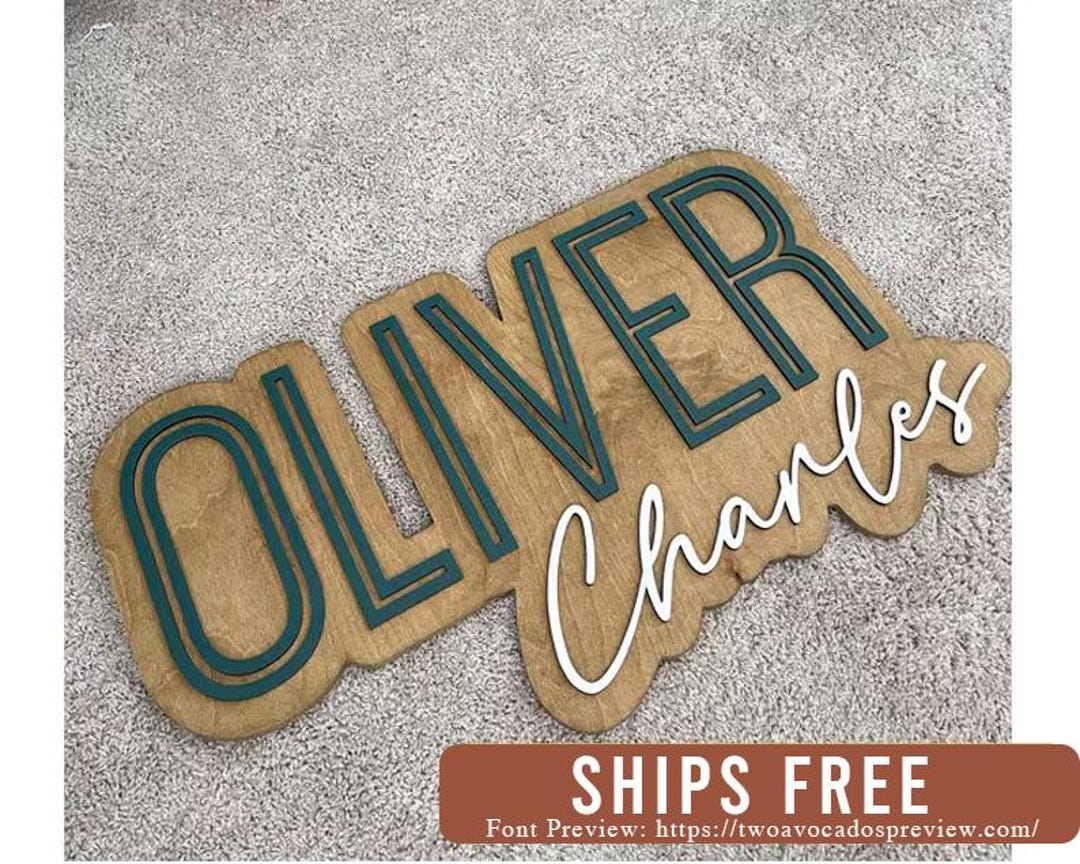 Large Wood Name Sign, Nursery Name Sign, Boho Nursery Sign , Above Crib ...