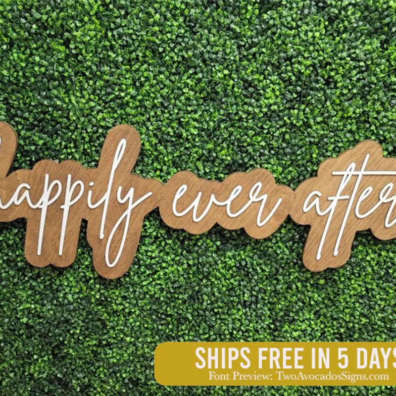 Happily Ever After Sign - Etsy