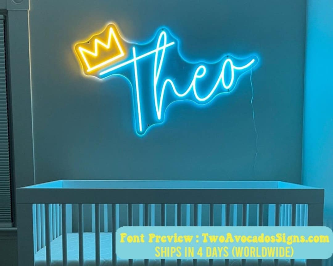 Neon Nursery Name Sign, Teen Neon Name Sign, Kids Neon Name Sign ...