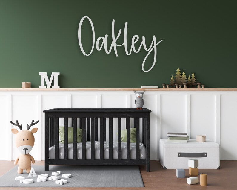 Custom Wood Name Sign Cutout / Name Cut Out / Baby Name Sign / | Etsy