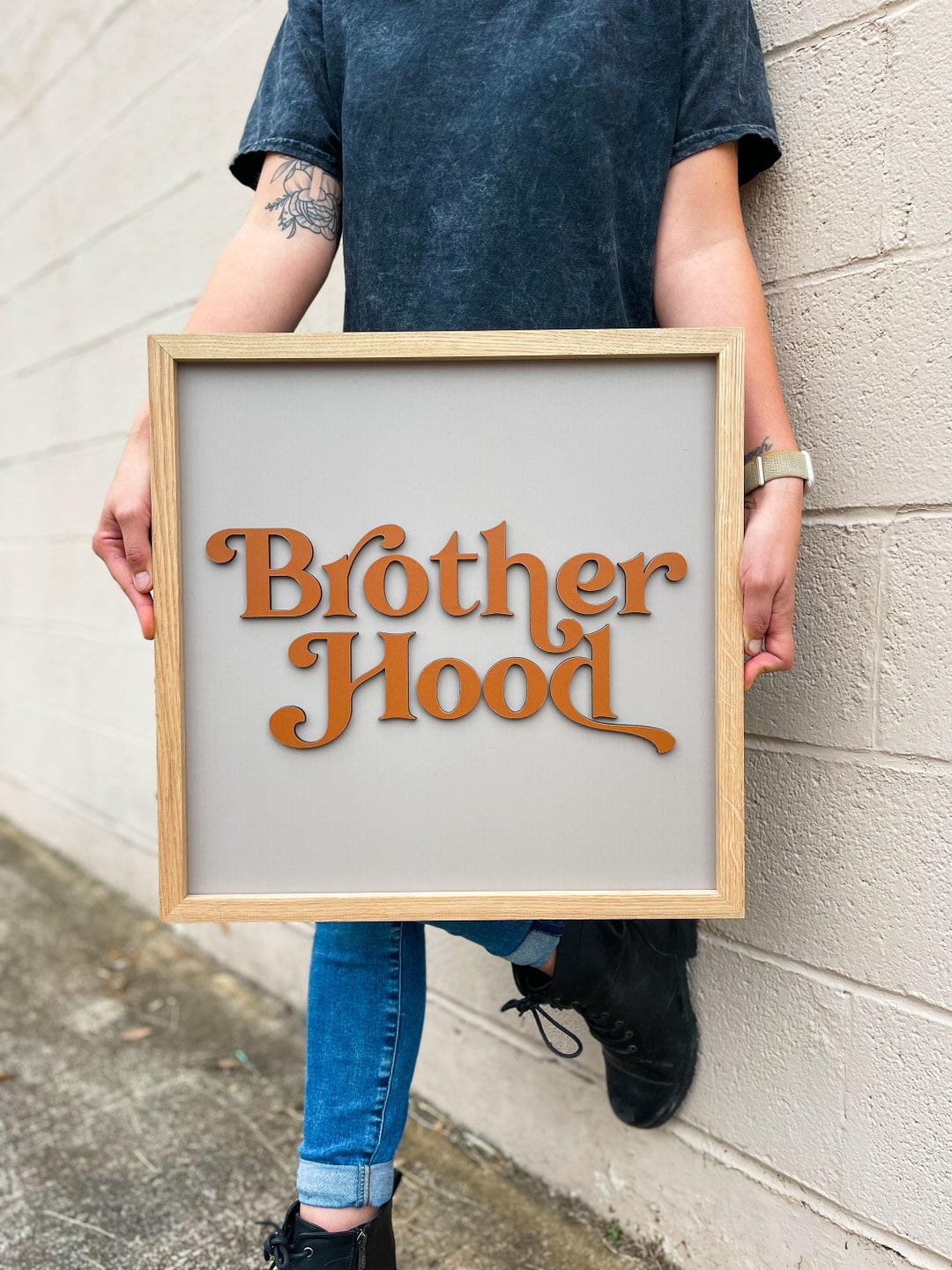 Brotherhood Sign, Framed Nursery Sign, Boy Shared Room Sign, Framed ...