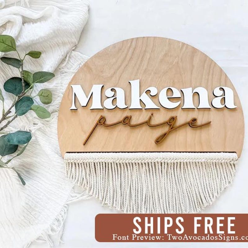 Macrame Banner - Etsy