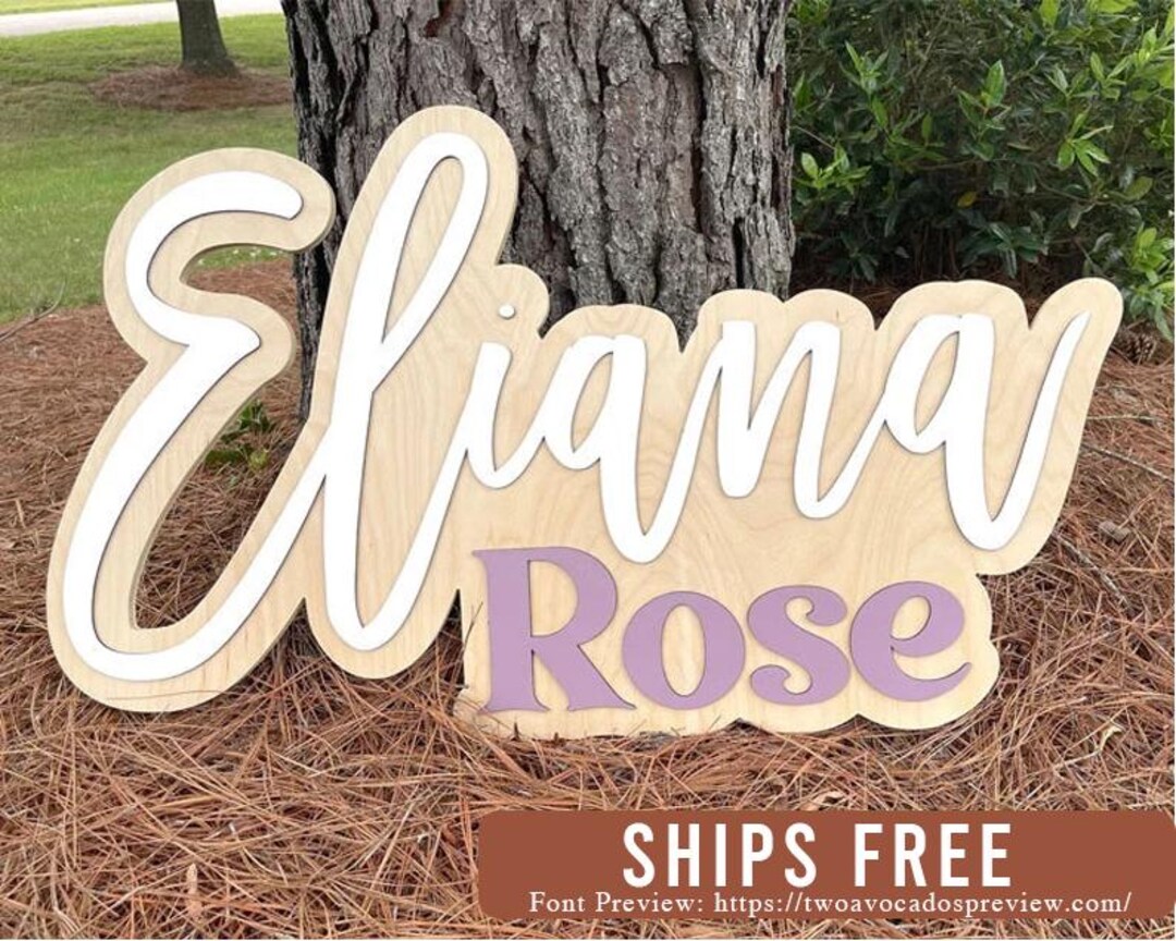 Large Wood Name Sign, Nursery Name Sign, Boho Nursery Sign , Above Crib ...