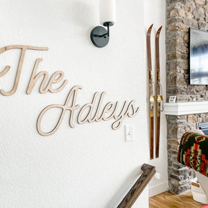 Last Name Sign, Cut Out Name Sign, Wedding Name Sign, 3d Last Name Sign ...