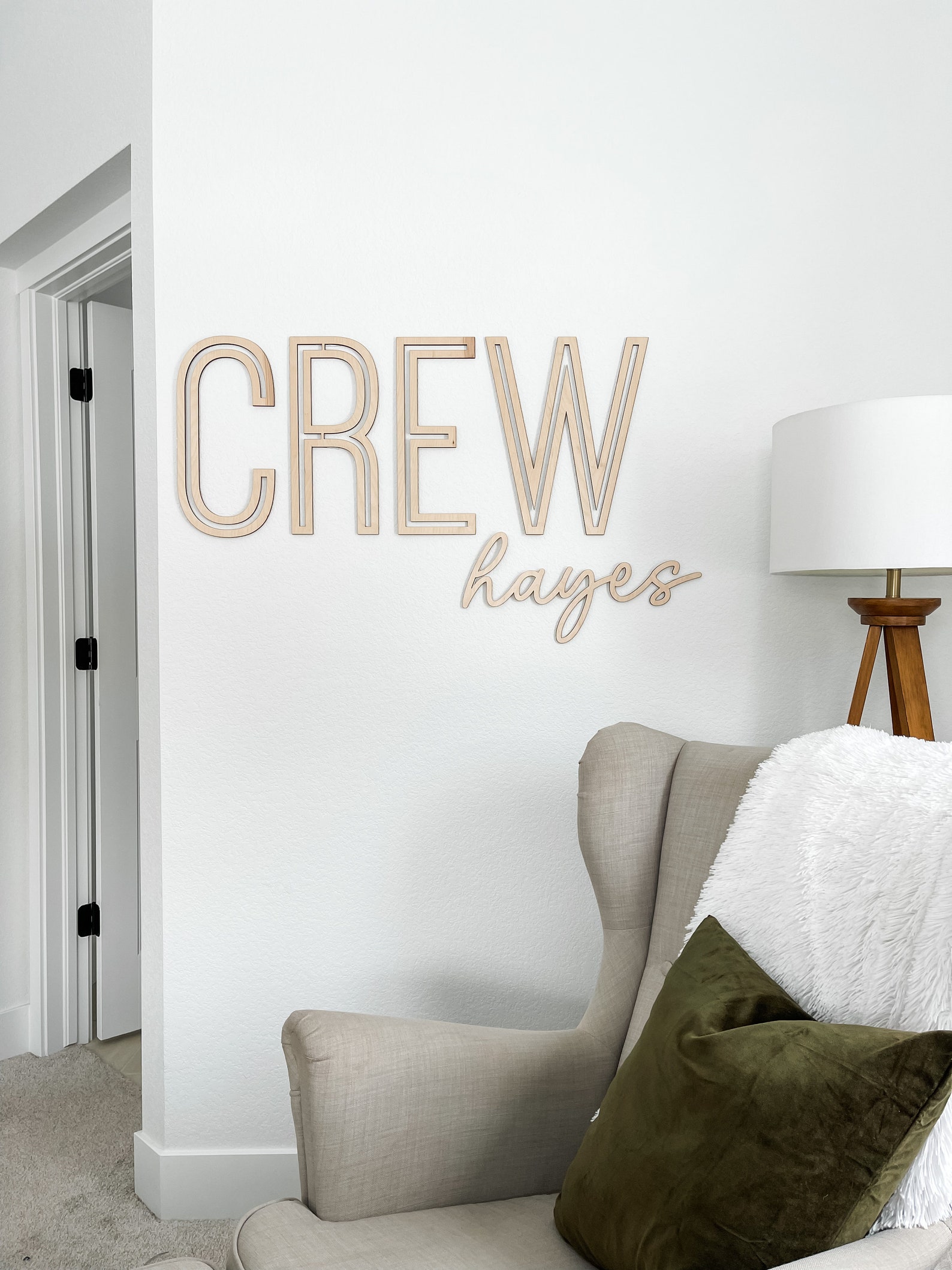 Stacked Custom Name Sign, Wood Name Sign, Nursery Sign, Nursery Letters ...