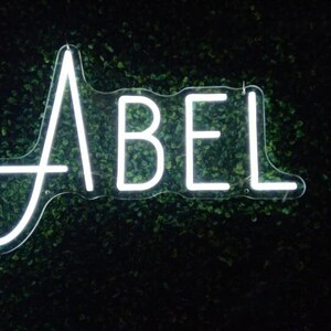 Nursery Name Neon Sign, Custom Neon, Teen Neon Name Sign, Kids Neon ...