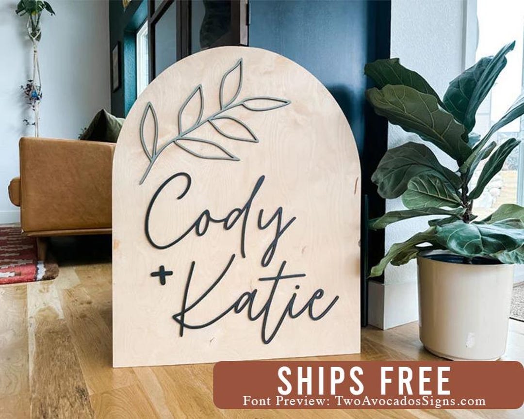 Large Last Name Sign, Cut Out Last Name Sign, Guest Book Sign, Wedding ...