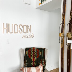 Stacked Custom Name Sign, Wood Name Sign, Nursery Sign, Nursery Letters ...