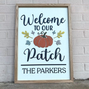 Hello Fall, Framed Sign, Fall Sign, Framed Wood Sign, Fall Decor ...
