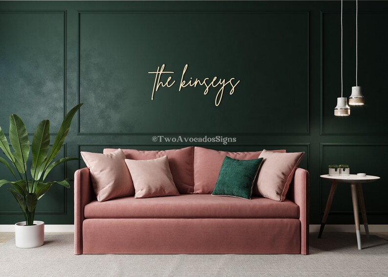 Stacked Last Name Sign Cut Out Name Sign Wedding Name Sign - Etsy