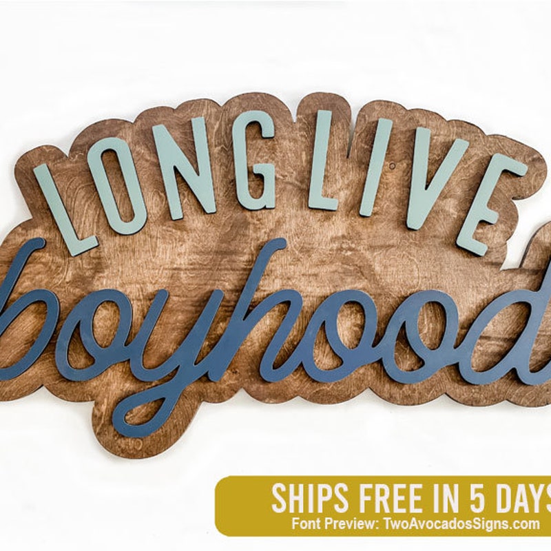 Boys Room Sign - Etsy
