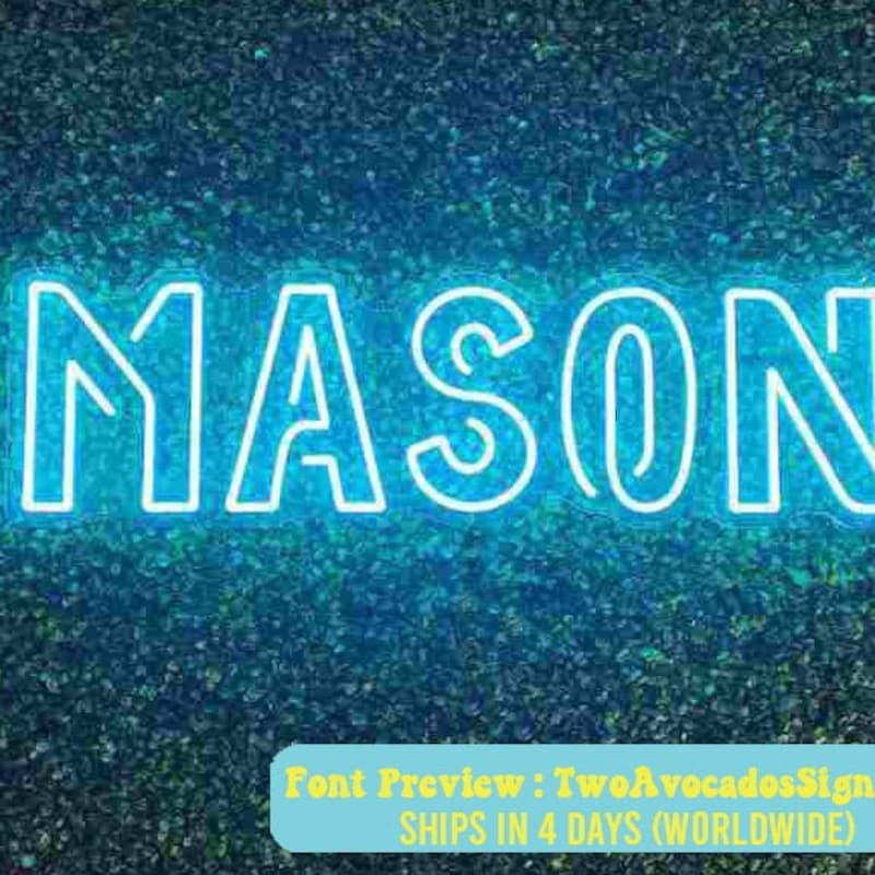 Neon Name Sign - Etsy