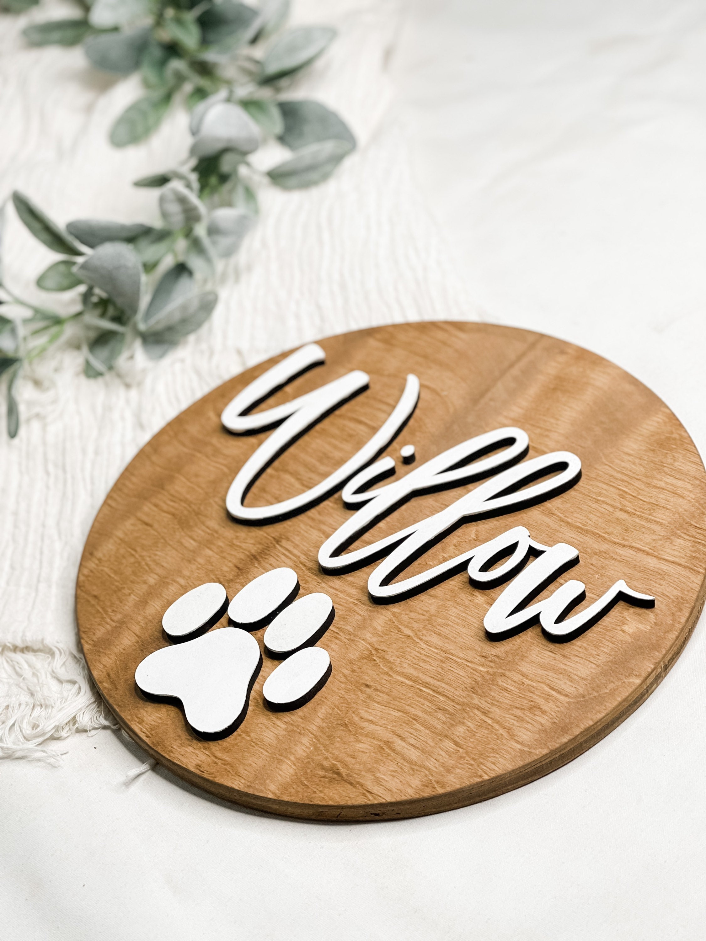 Pet Name Sign Dog Name Sign Dog Mom Pet Lover Gift Cat | Etsy