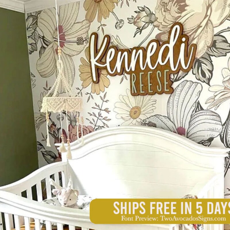 Large Name Sign - Etsy