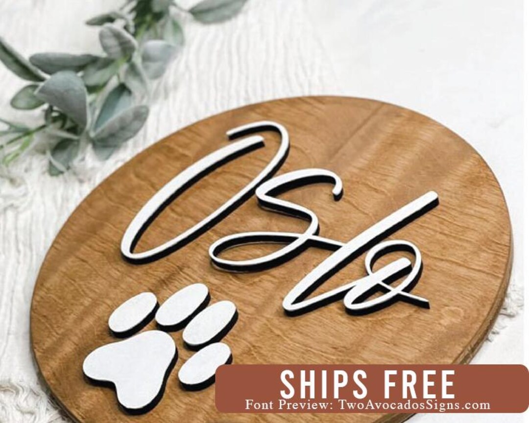 Pet Name Sign, Dog Name Sign, Dog Mom, Pet Lover Gift, Cat Name Sign ...