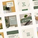 Eco-friendly Green Social Instagram Post Templates, Social Media ...