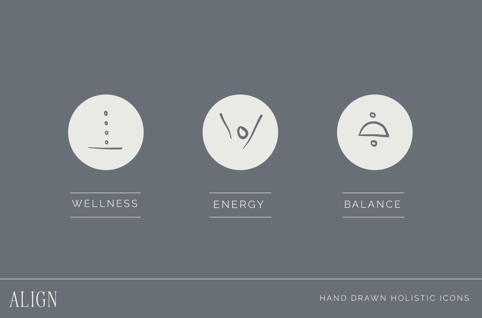 Wellness Icon Illustration Collection: Boho Yoga, Skincare Branding ...