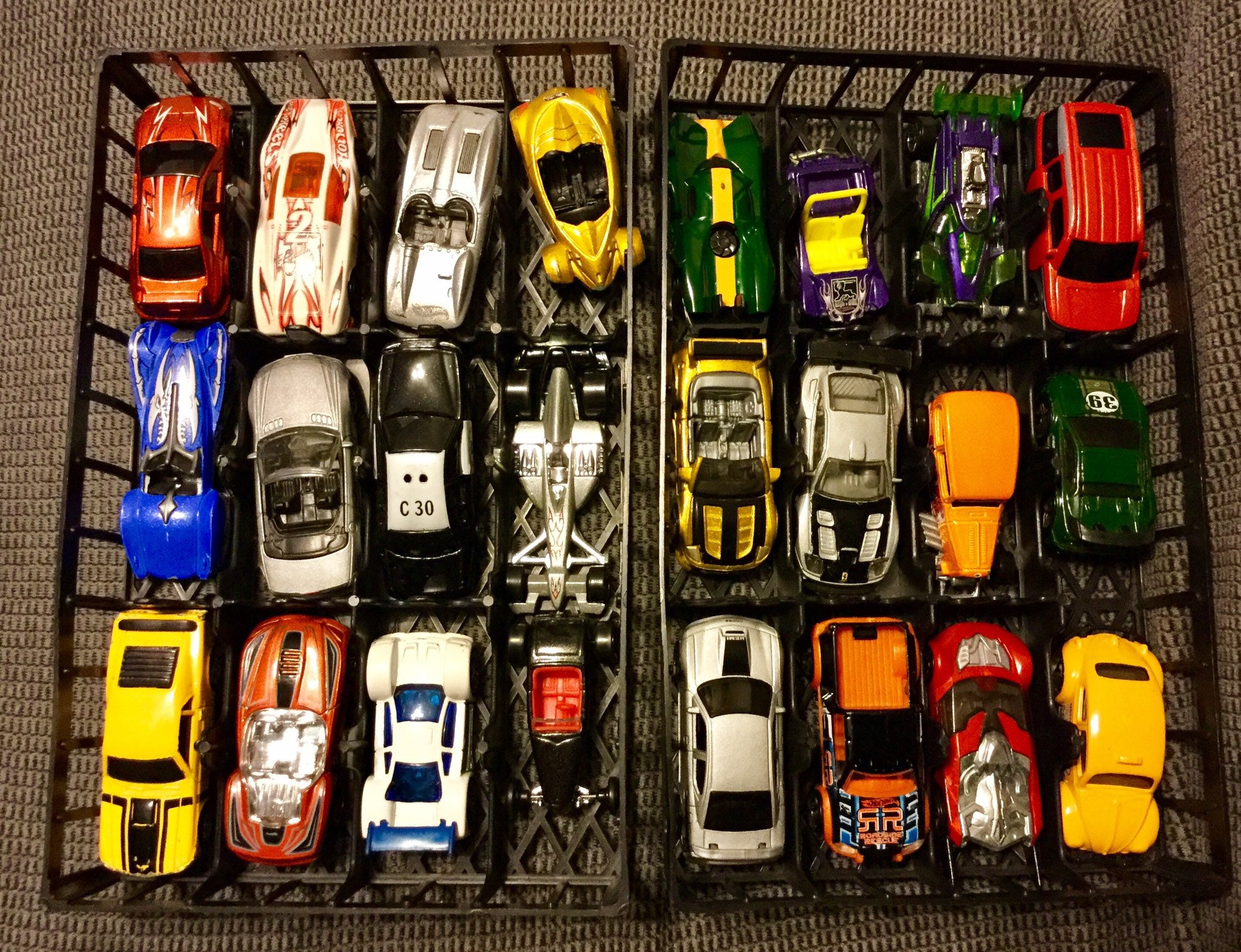 Hot Wheels Carrying Case Holds 24 Cars Included, by Tara Toy Company - Etsy