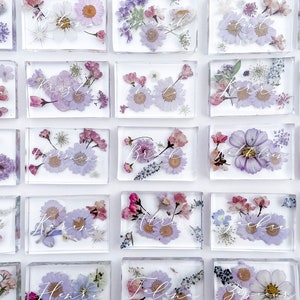 Pressed Flower Place Card/favor/wedding Placecards/floral Resin/wedding ...
