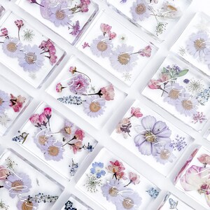 Pressed Flower Place Card/favor/wedding Placecards/floral Resin/wedding ...
