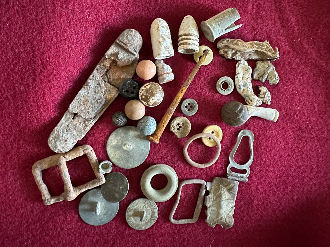 Authentic Relics Excavated From Civil War Campsites With a Pocket Knife ...